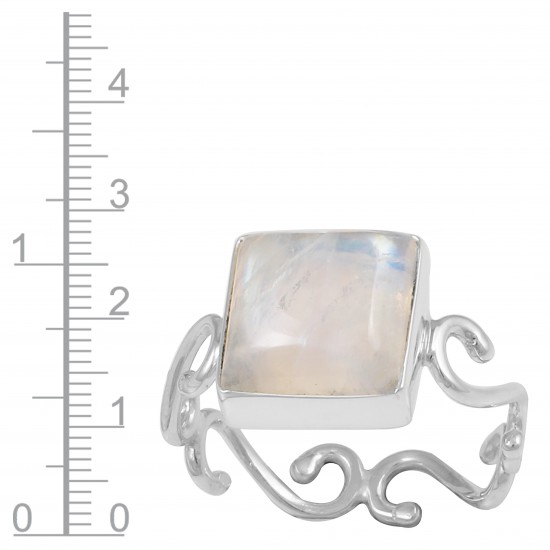 Rainbow Moonstone Ring
